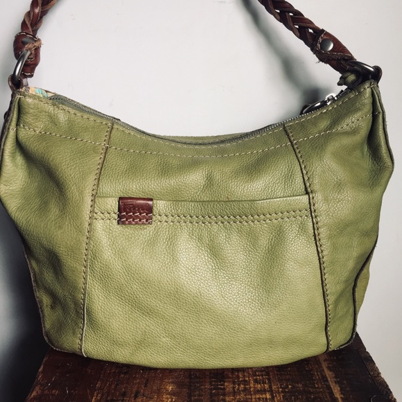 Fossil | Bags | Fossil Green Leather Shoulder Handbag | Poshmark